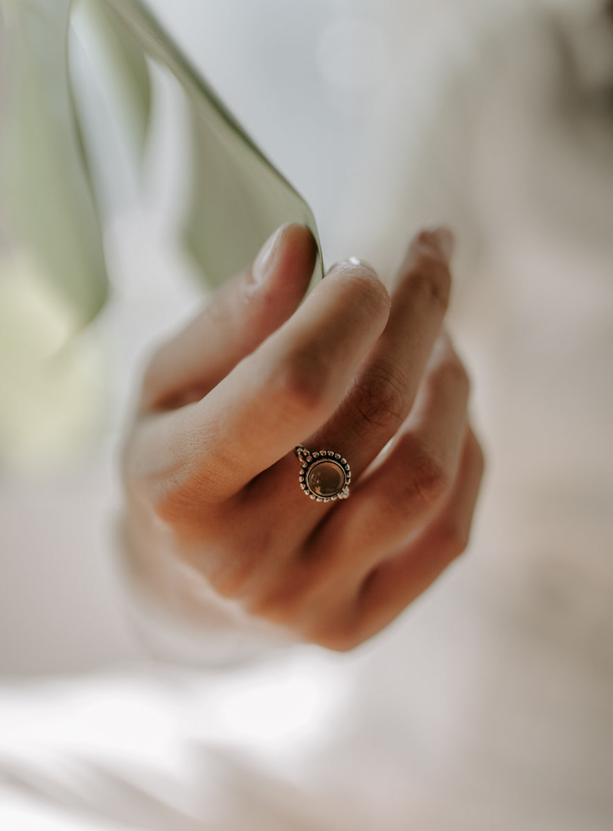 Soraya ring | Sterling Silver & Gemstones | Nelumbo